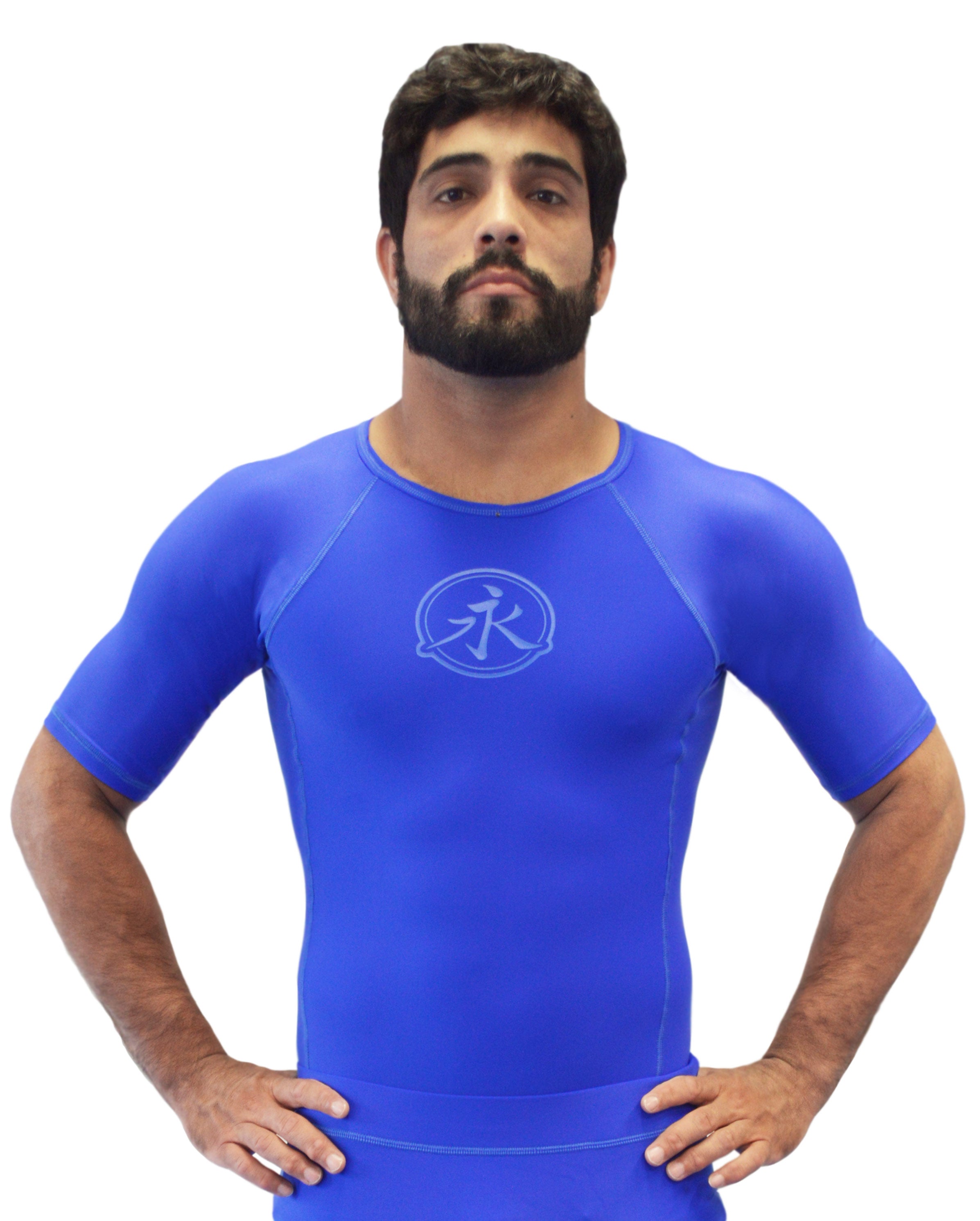 Rank Rash Guard S/S - Blue – Keiko Sports USA